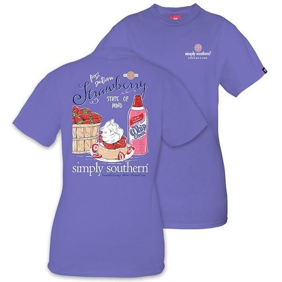 Simply Southern | Tops | Nwt Simply Southern Strawberry Shirt | Poshmark